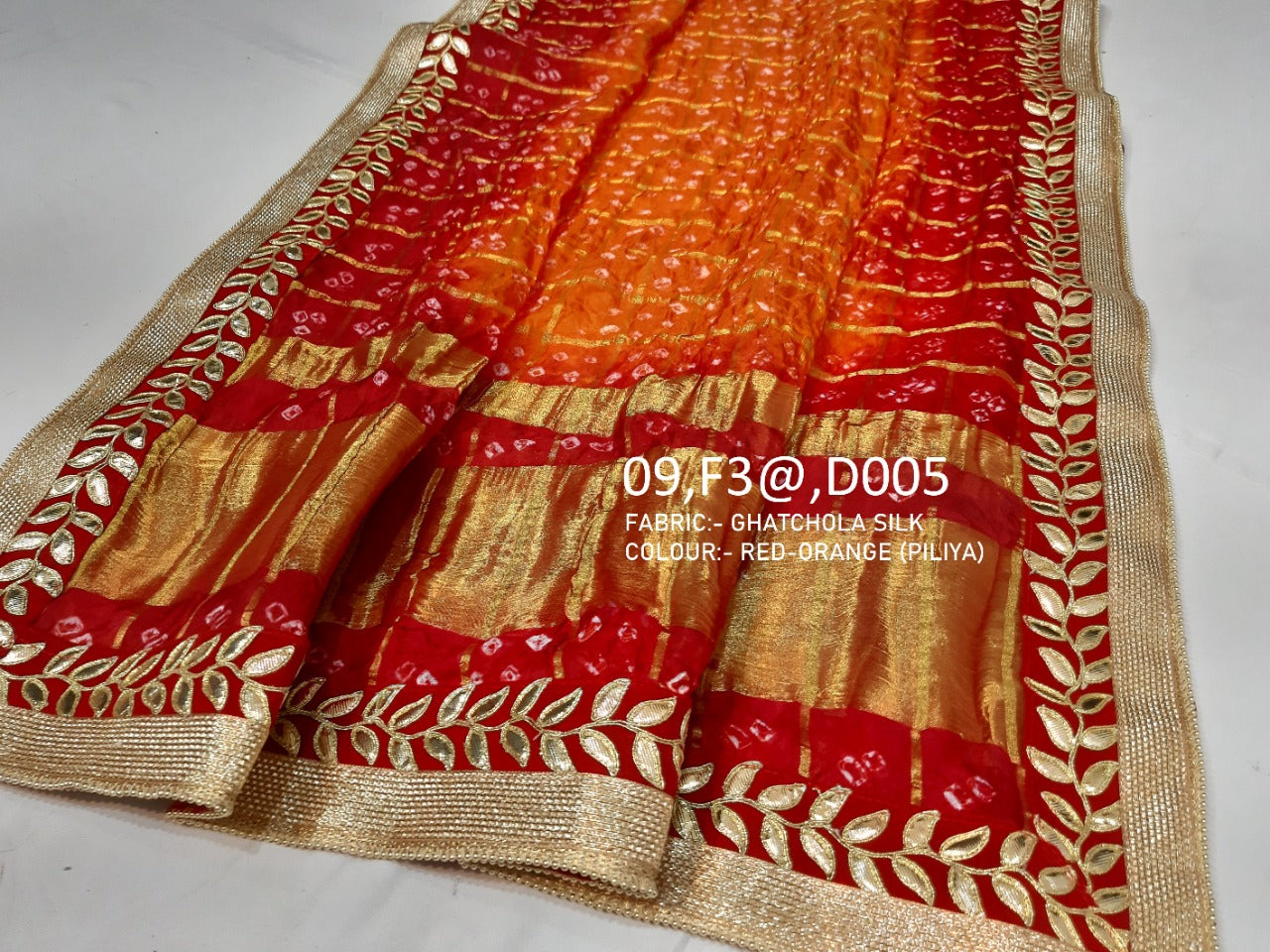 Rajasthani Traditional Bandhani Chunri Piliya Dupatta, OR, KC – KcPc ...