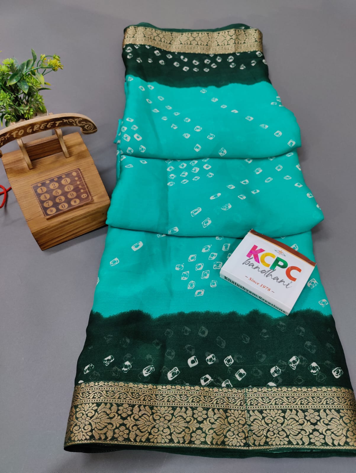 Rajasthani Bandhani Pure Moss Chiffon Crape Saree | New Bandhej Sarees ...