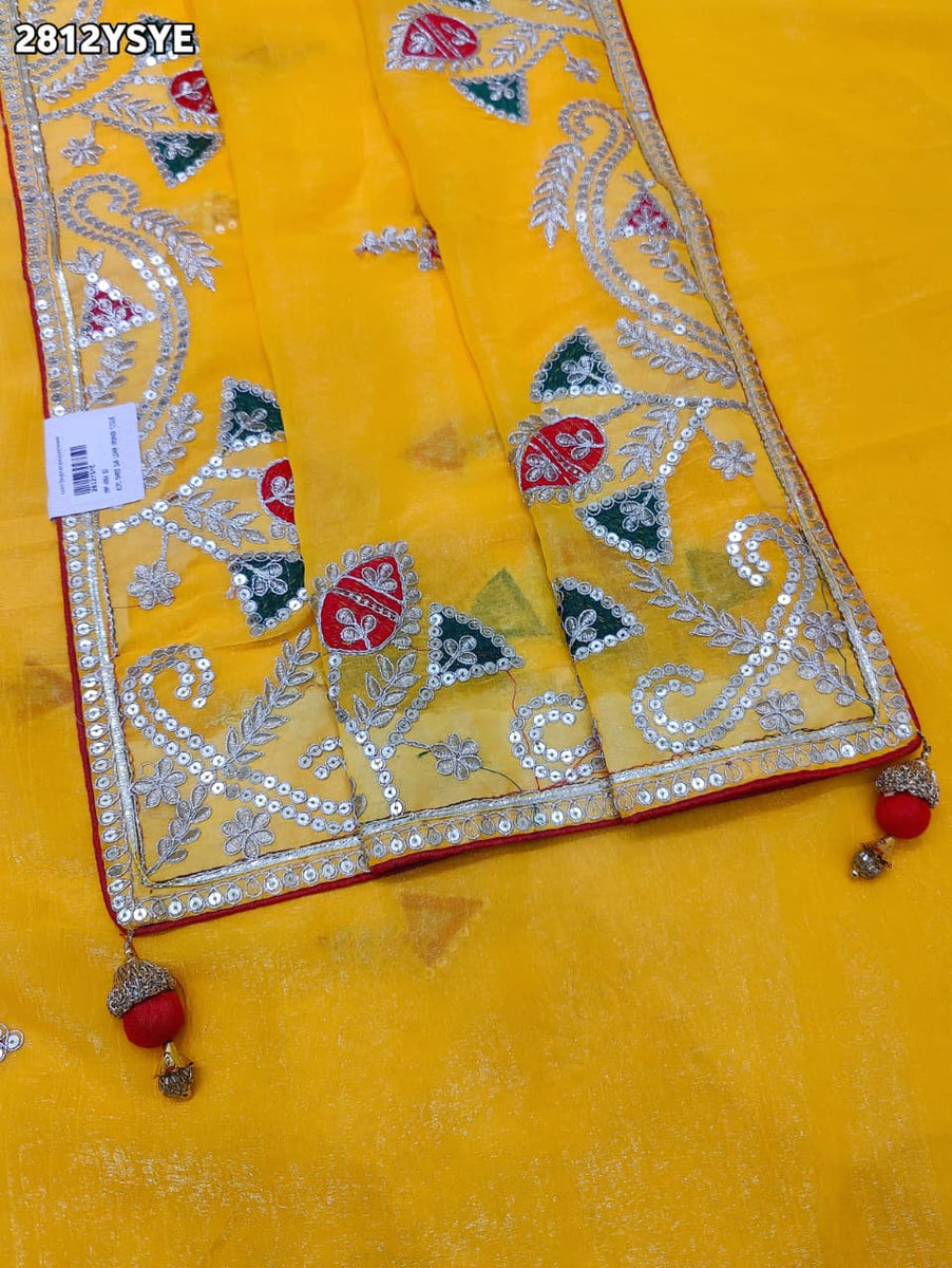 KcPc New Graceful Chinon Saree with Traditional Kota Pati Design SWA ...